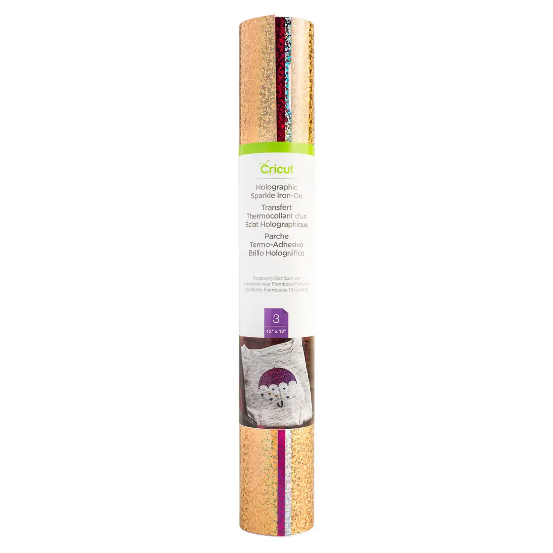 Holographic Sparkle Iron-On Sampler, Raspberry Fizz – Cricut India